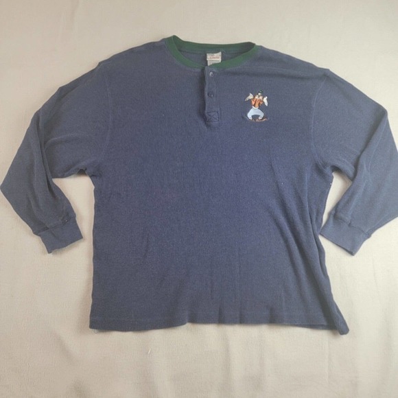 Disney | Shirts | Disney Store Henley Long Sleeve Shirt Blue Long ...